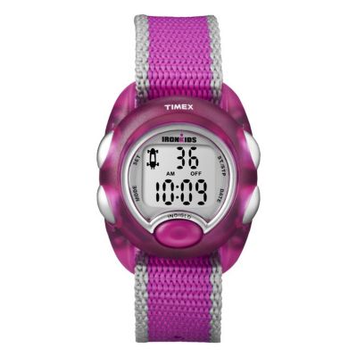 Timex Iron Kids Children's Pink Fabric Strap Watch - H. Samuel the Jeweller