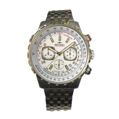 Rotary Men's Chronograph Dial Two Tone Bracelet Watch - H. Samuel the ...