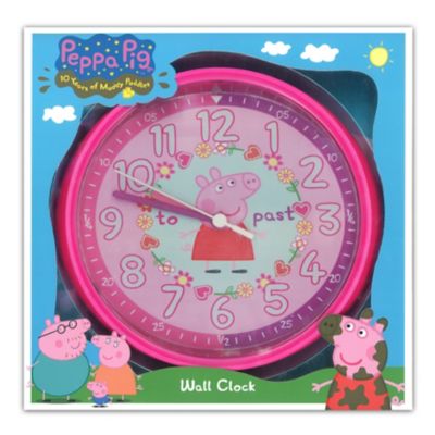Peppa Pig Pink Wall Clock - H. Samuel the Jeweller